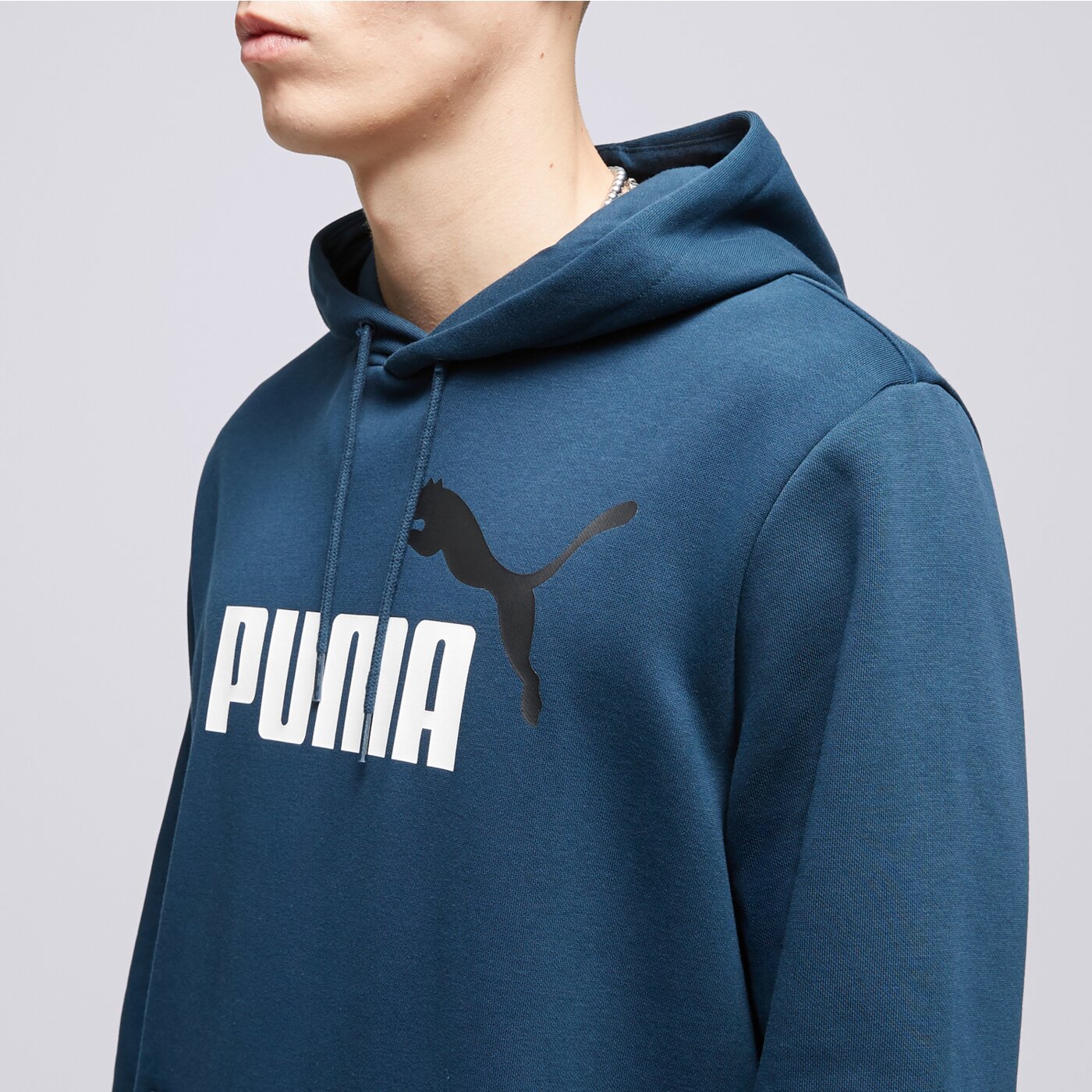 PUMA MIKINA S KAPUCŇOU CORE LL HD MARINA BLUE 58676471 | farba Modrá ...