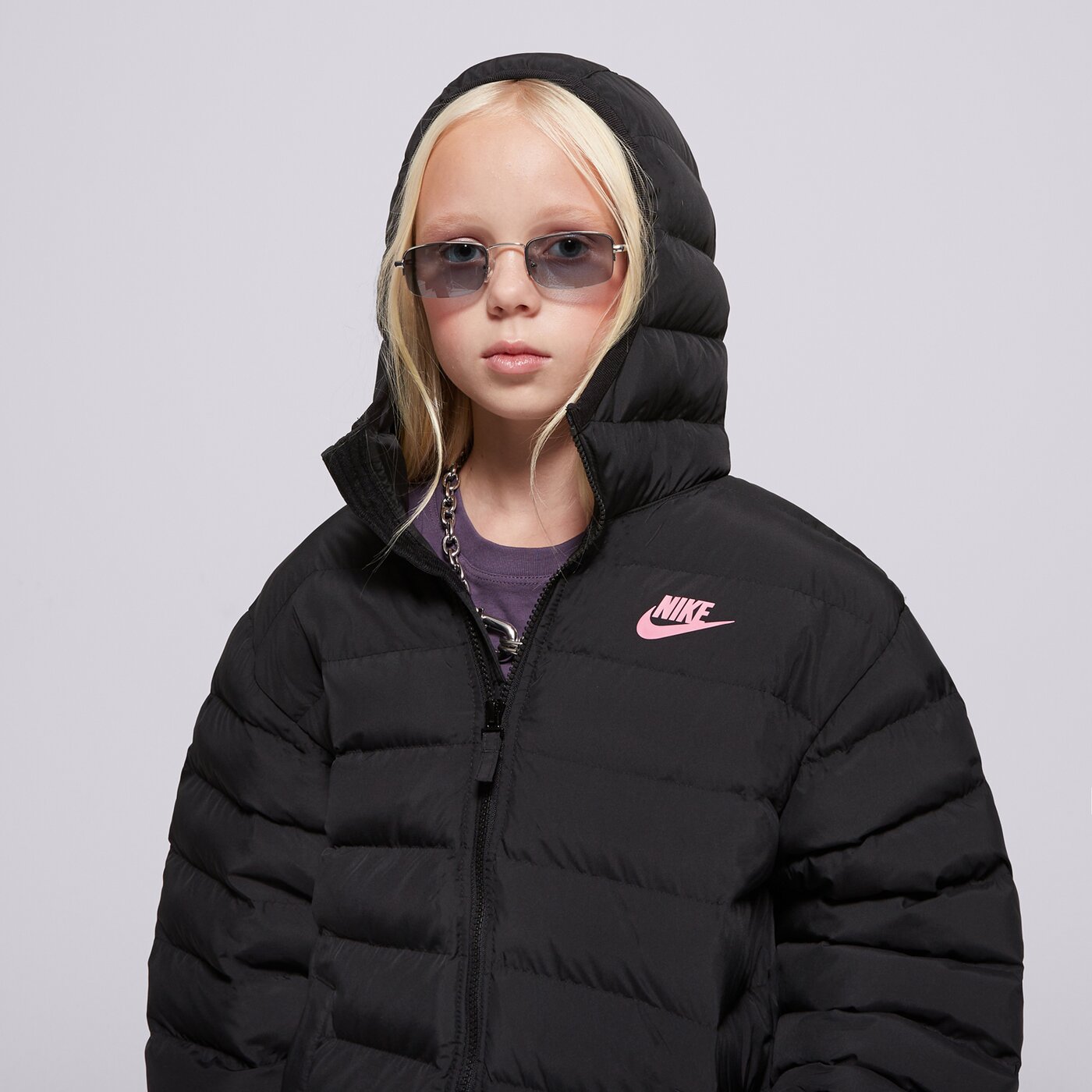 NIKE BUNDA ZIMNÁ K NSW LOW SYNFL JKT ADP GIRL FD2845-013 | farba čierna ...