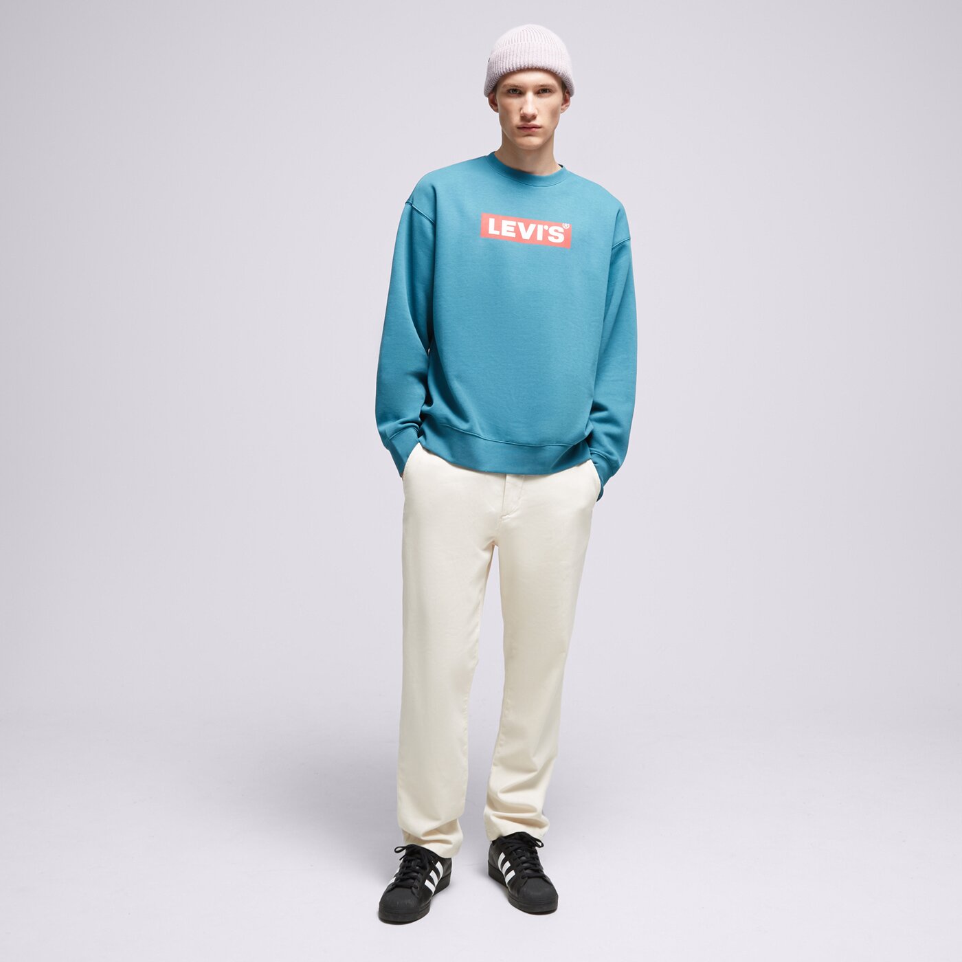 LEVI'S MIKINA RELAXD GRAPHIC CREW BLUES 38712-0208 | farba Modrá ...