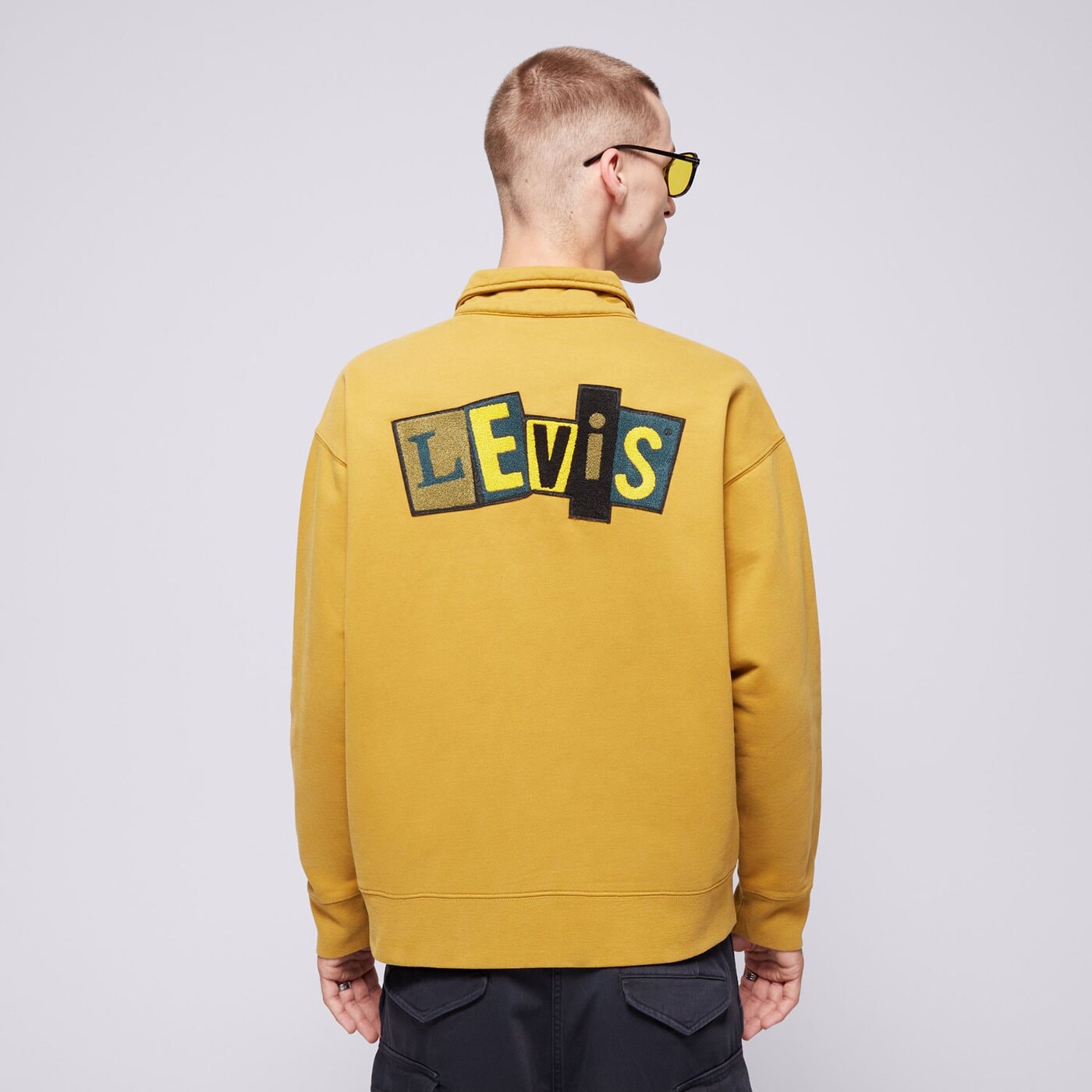 LEVI'S MIKINA SKATE NEW QUARTER ZIP NEUTRALS A1012-0010 | farba ...