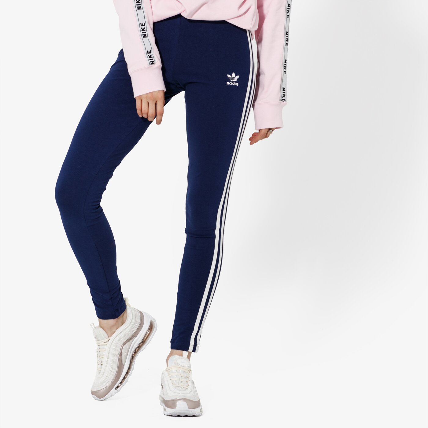 ADIDAS LEGGINGS 3 STR TIGHT ADICOLOR DV2615 | farba TMAVOMODRÁ | Módne ...