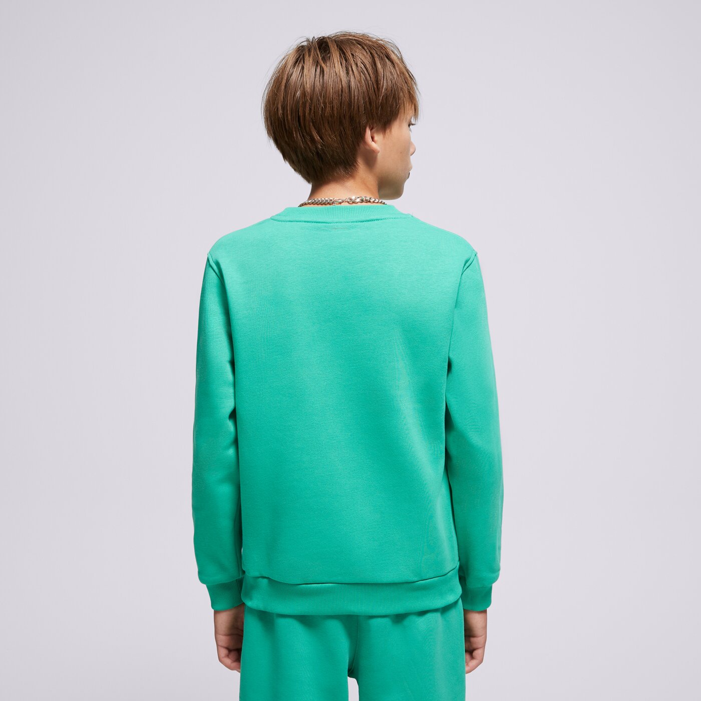 NIKE MIKINA K NSW CLUB FLC CREW LS LBR BOY FD3006-324 | farba ZELENÁ ...