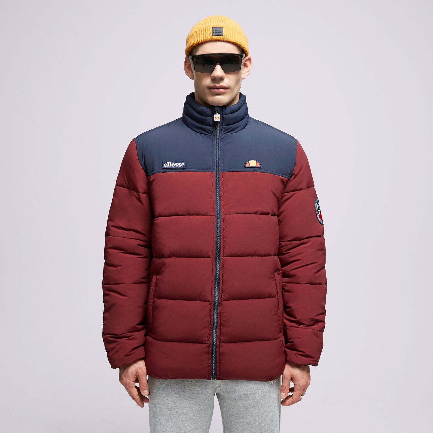 ELLESSE BUNDA ZIMNÁ NEBULA BRGND/NAVY PADDED JACKET SHR12789803 | farba ...