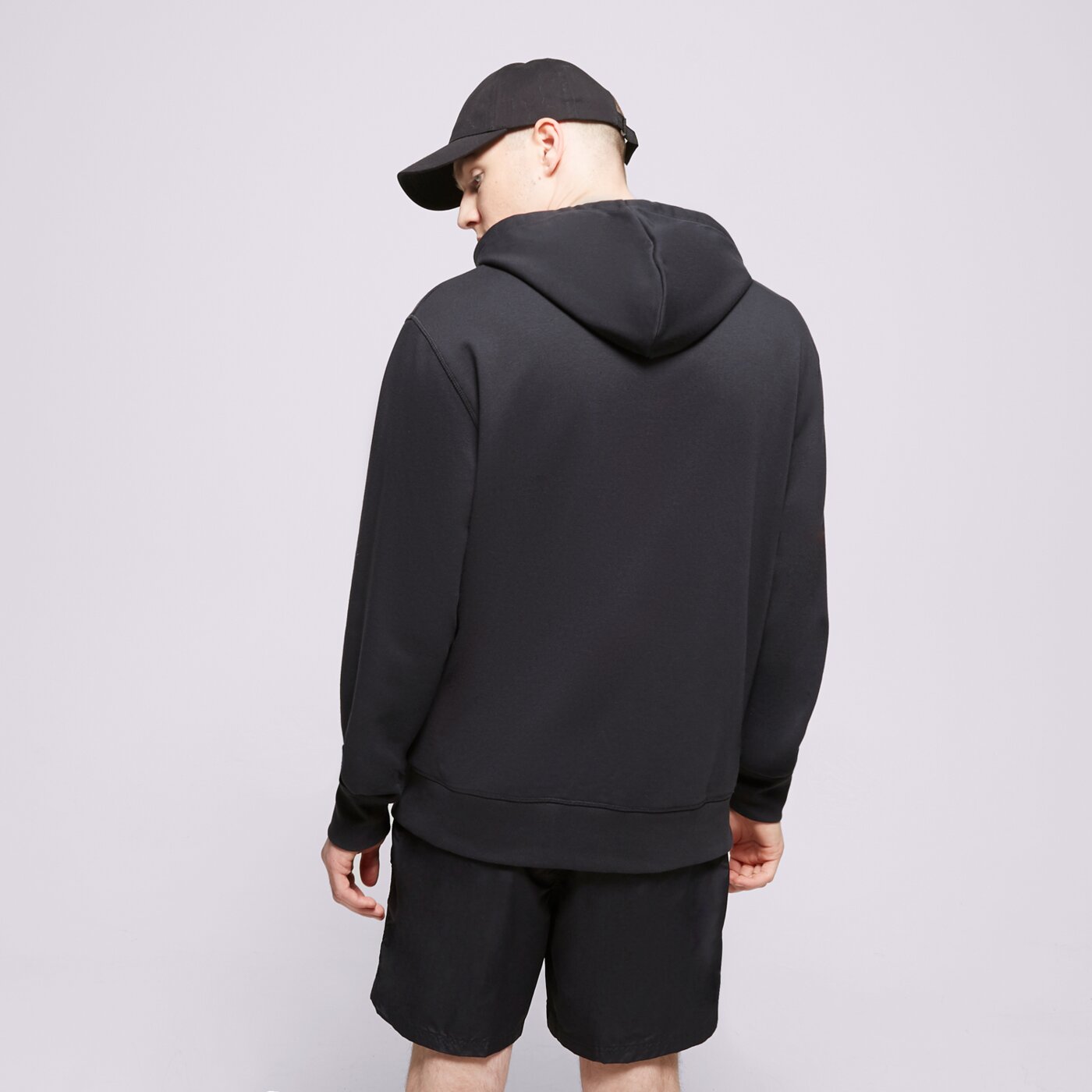 NEW BALANCE MIKINA S KAPUCŇOU ESSENTIALS STACKED MT31537BK | farba ...