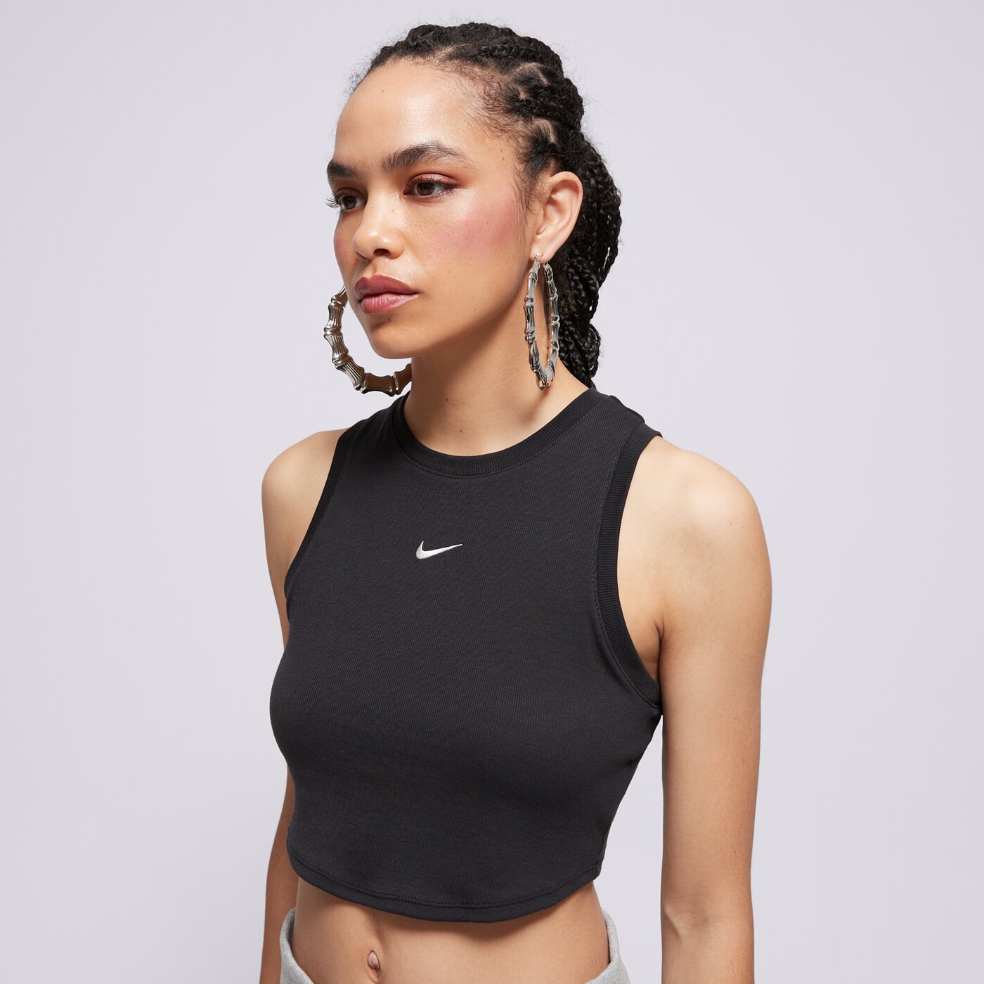 NIKE TRIČKO W NSW ESSNTL RIB CRP TRIČKO FB8279-010 | farba čierna ...