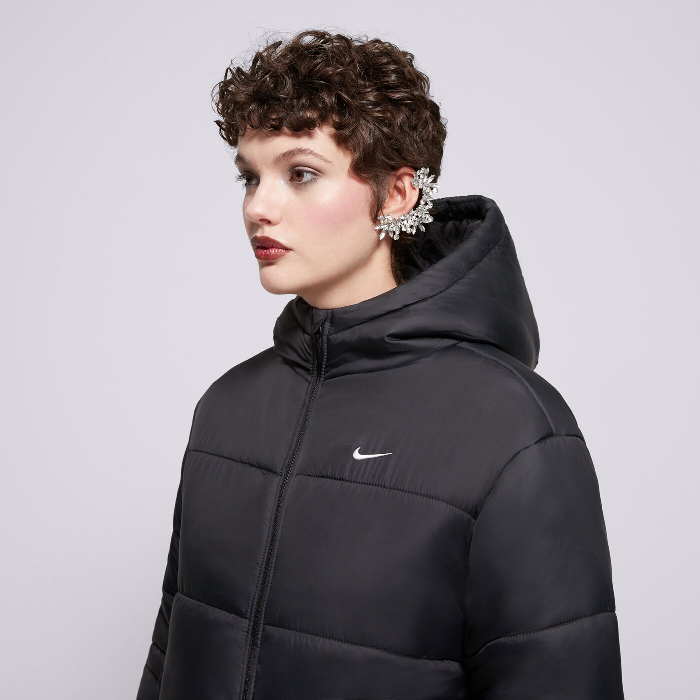 NIKE BUNDA ZIMNÁ W NSW TF SNFL NK CLSC PRKA FZ5903-010 | farba čierna ...