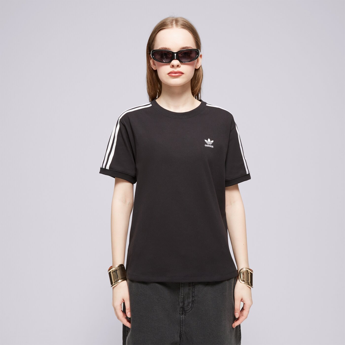 ADIDAS TRIČKO 3 STRIPE TEE IU2420 | farba čierna | Módne Tričká. Ženy ...