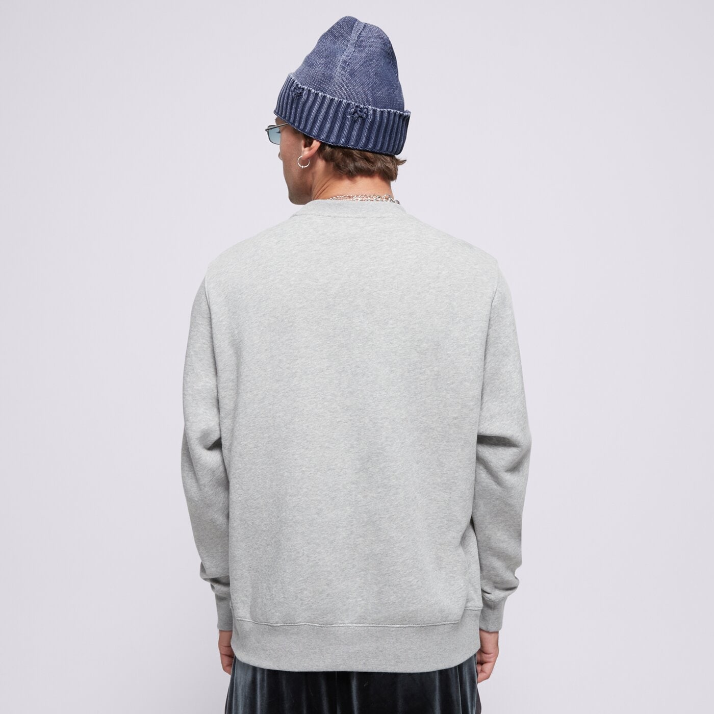 NIKE MIKINA M NSW CLUB DT CREW BB ESSENTIALS DQ8383-065 | farba SIVÁ ...