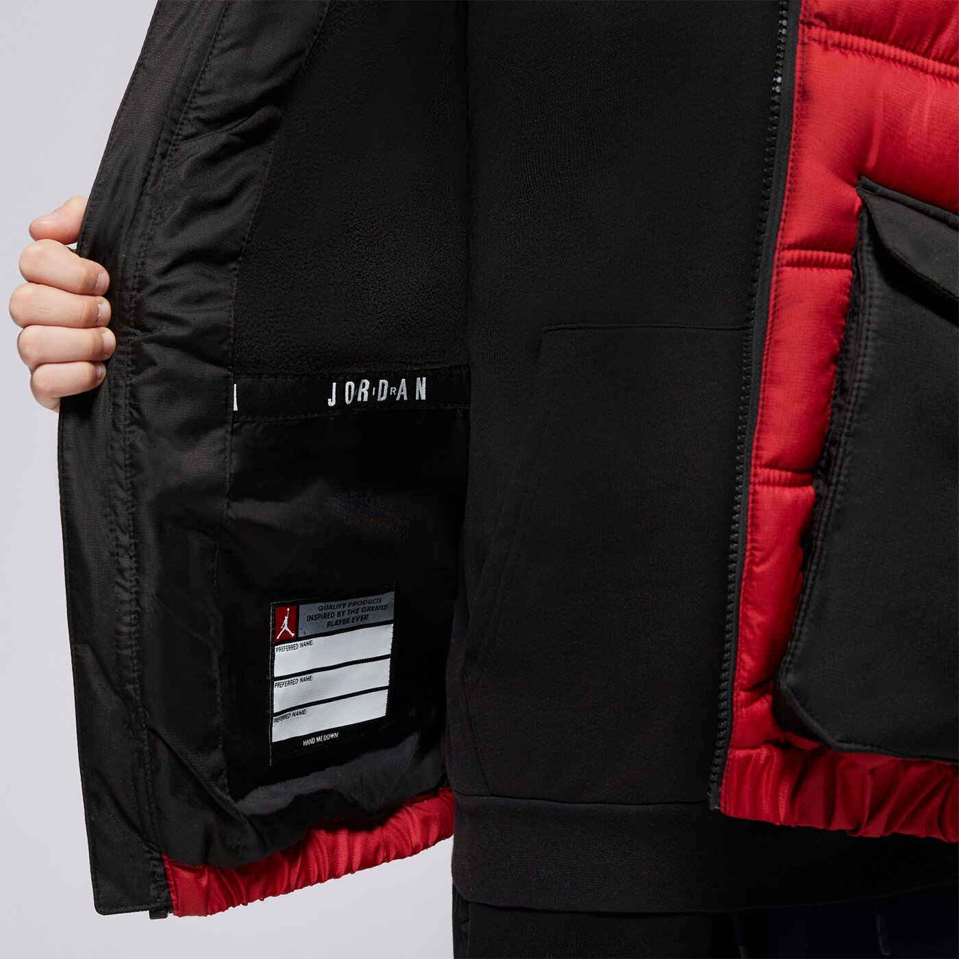 JORDAN VESTA JDB PUFFER FILLED VEST BOY 95D532-R78 | farba ČERVENÁ ...