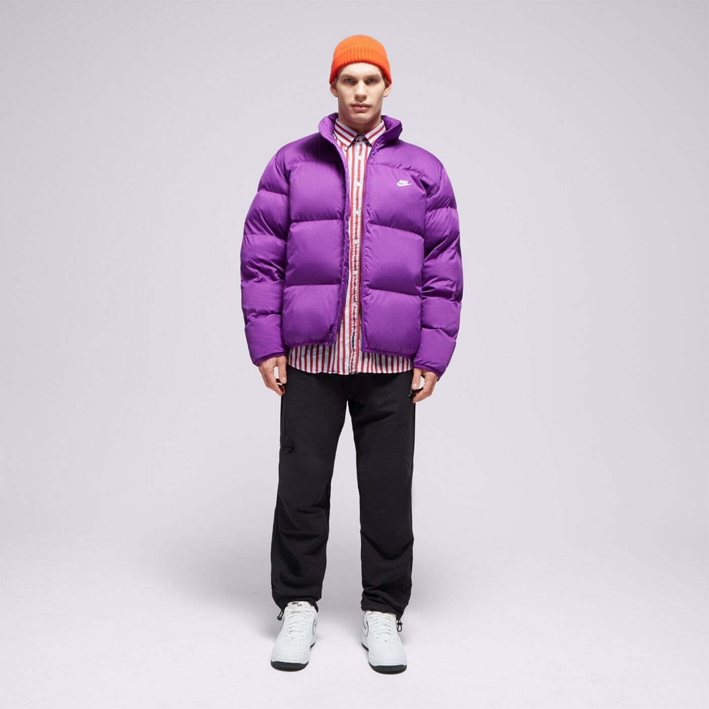 NIKE BUNDA M NK CLUB PUFFER FB7368-507 | farba FIALOVÁ | Módne Zimné ...