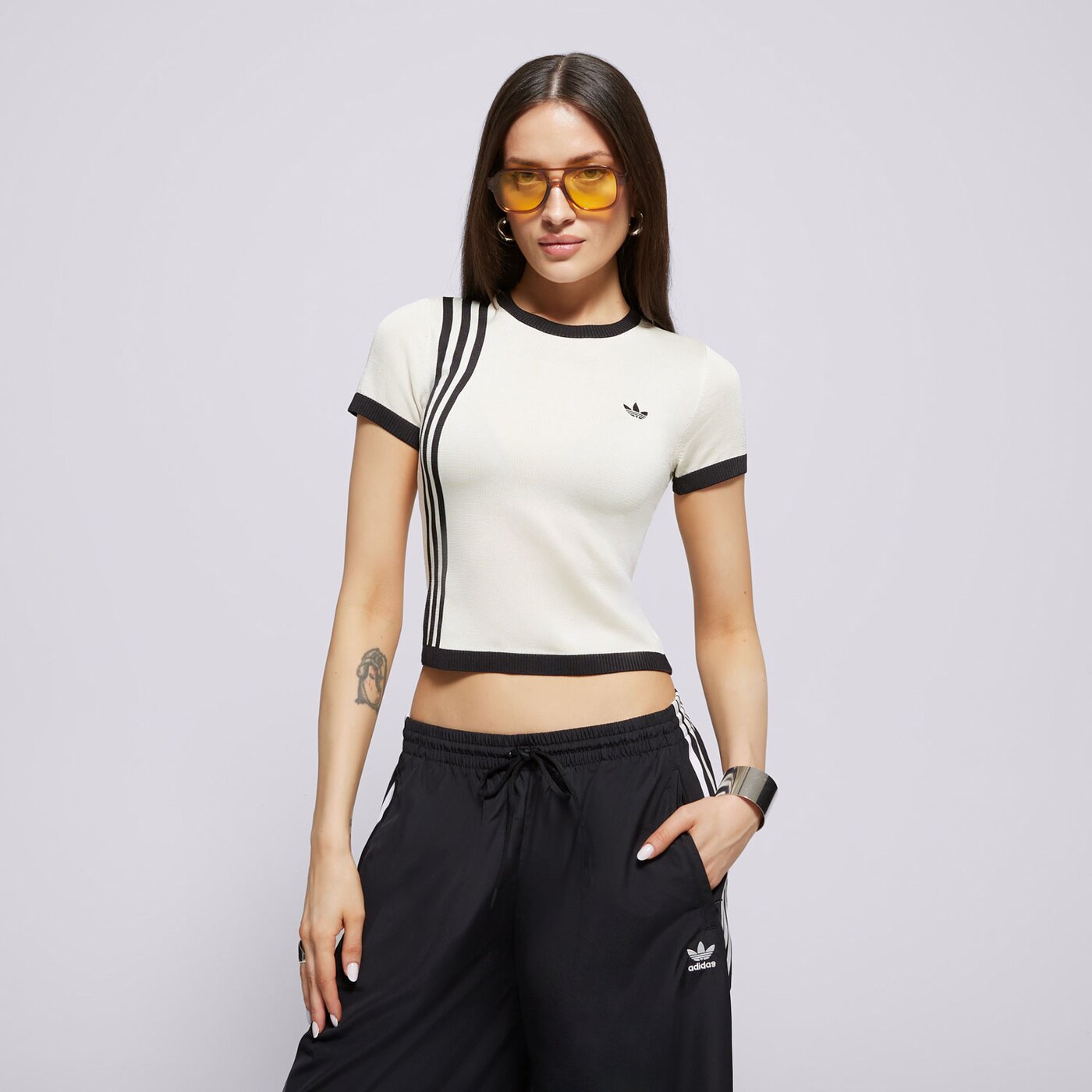 ADIDAS TRIČKO KNITTED 3S TEE JJ0961 | farba kremowy | Módne Tričká ...