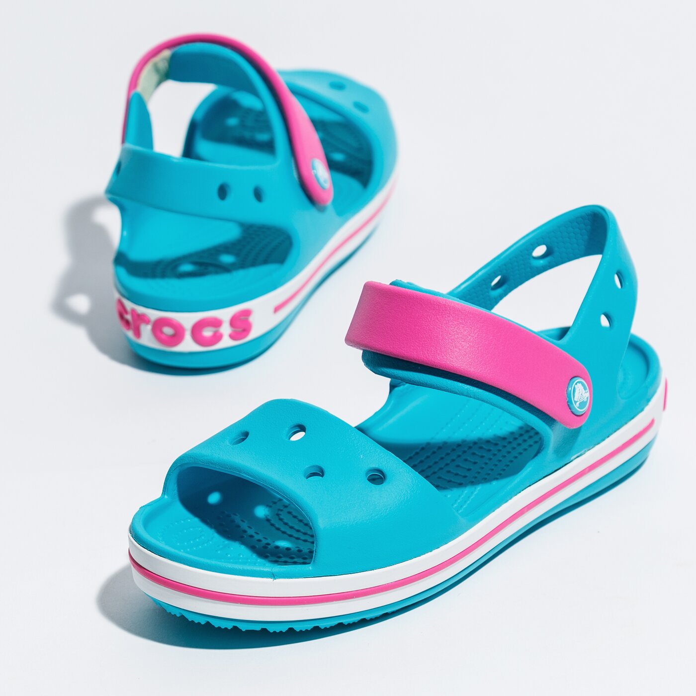 CROCS CROCBAND SANDAL KIDS 128564SLK | farba Modrá | Módne Sandále ...