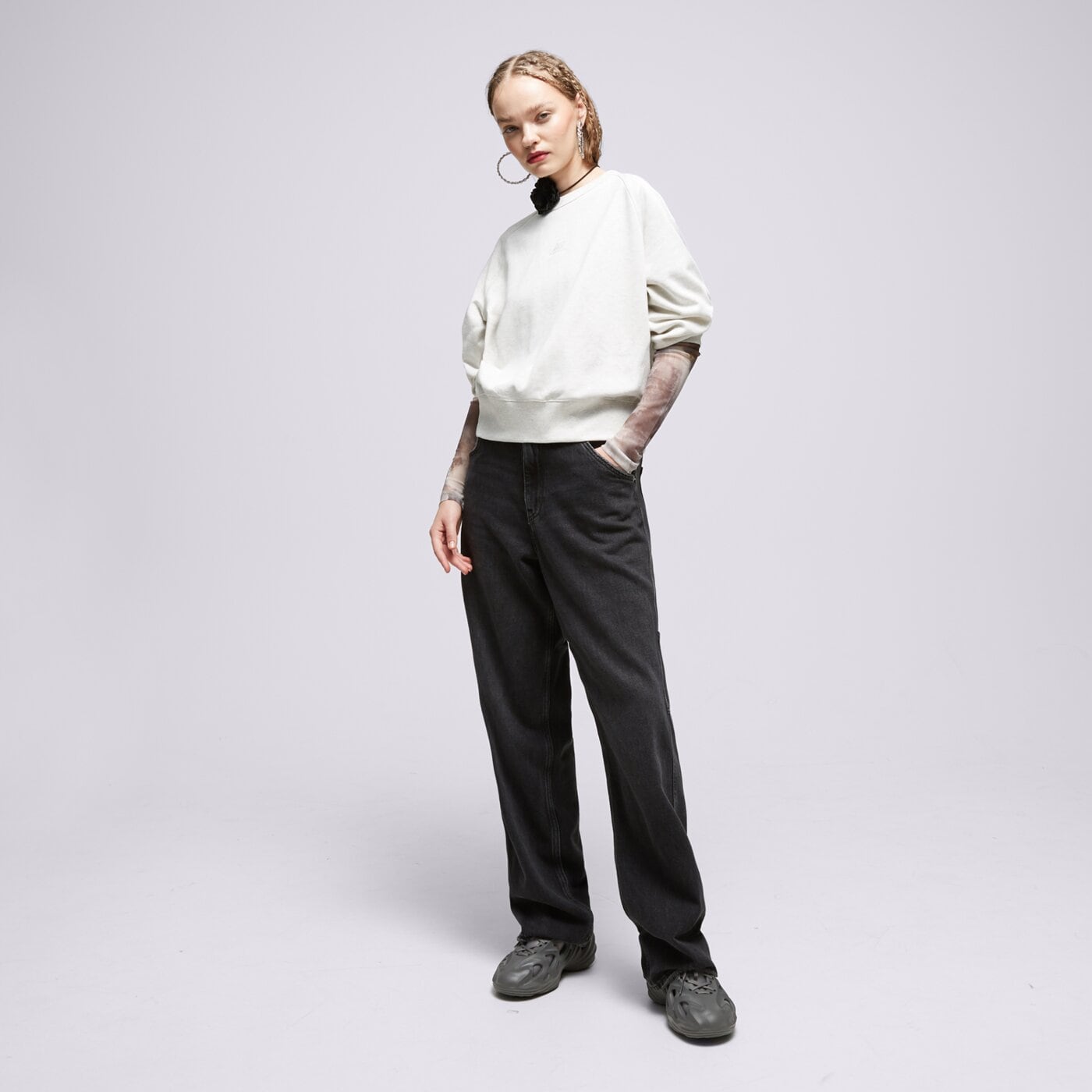 NEW BALANCE MIKINA NB ATHLETICS FLEECE CREW WT31500SST | farba BÉŽOVÁ ...