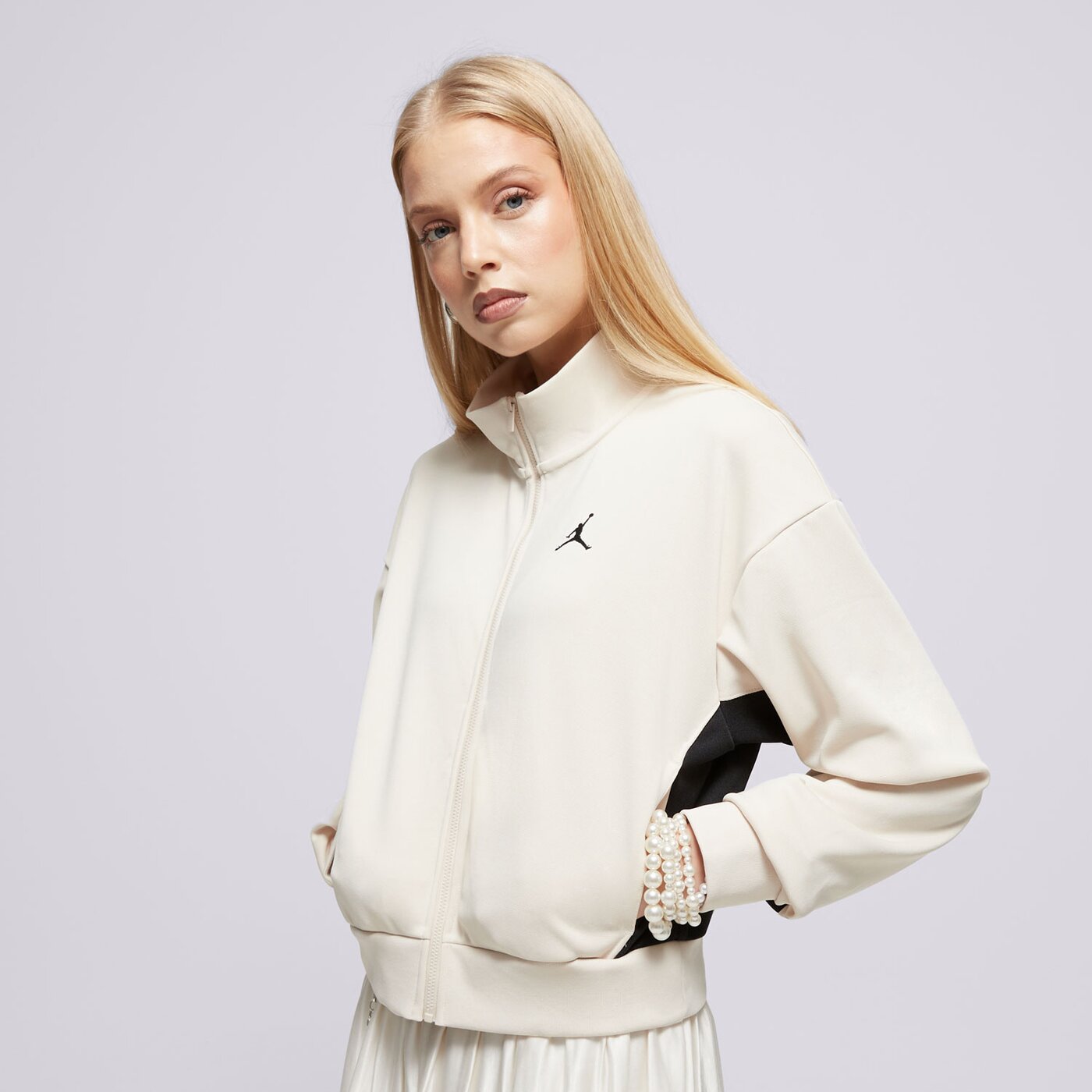 JORDAN BUNDA W J KNIT JACKET CORE FV7104-203 | farba BÉŽOVÁ | Módne ...