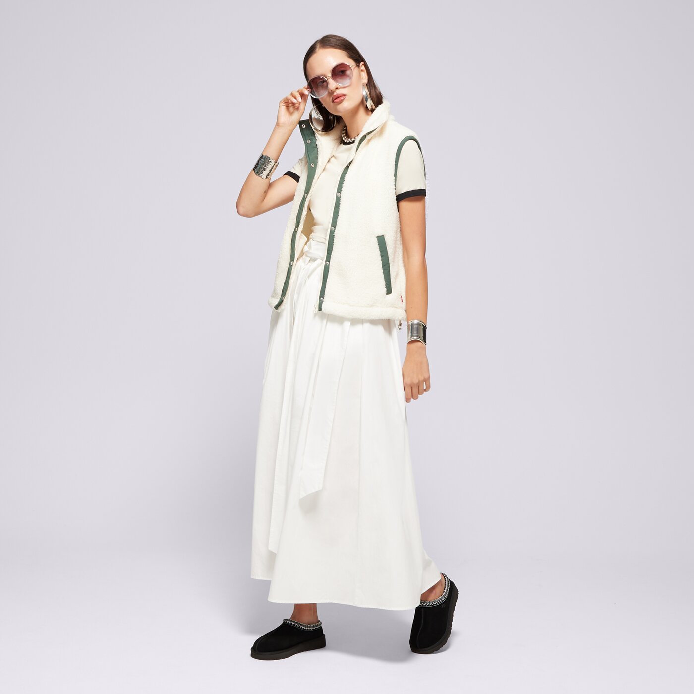 LEVI'S VESTA RAMSEY SHERPA VEST NEUTRALS A9340-0000 | farba BÉŽOVÁ ...