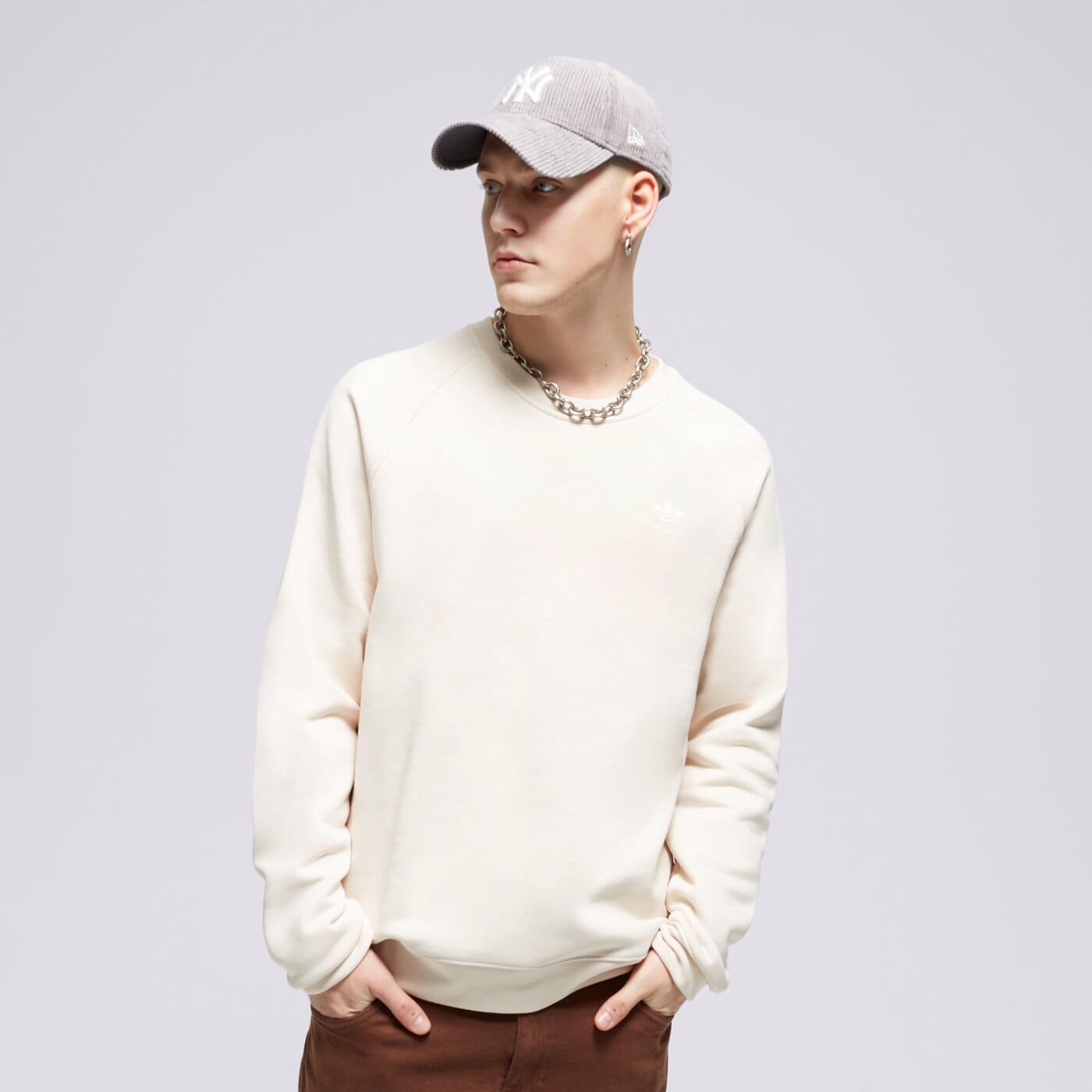 ADIDAS MIKINA ESSENTIAL CREW IM4535 | farba BIELA | Módne Mikiny. Muži ...