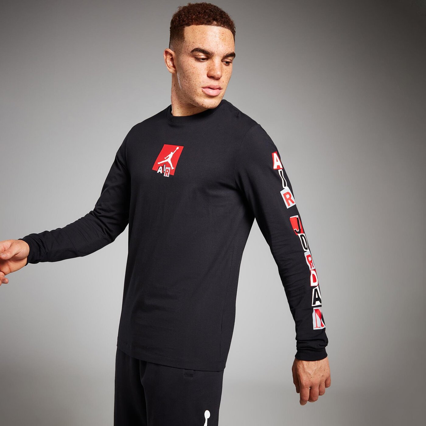 JORDAN TRIČKO M J BRAND LS GFX CREW FD7017-010 | farba čierna | Módne ...