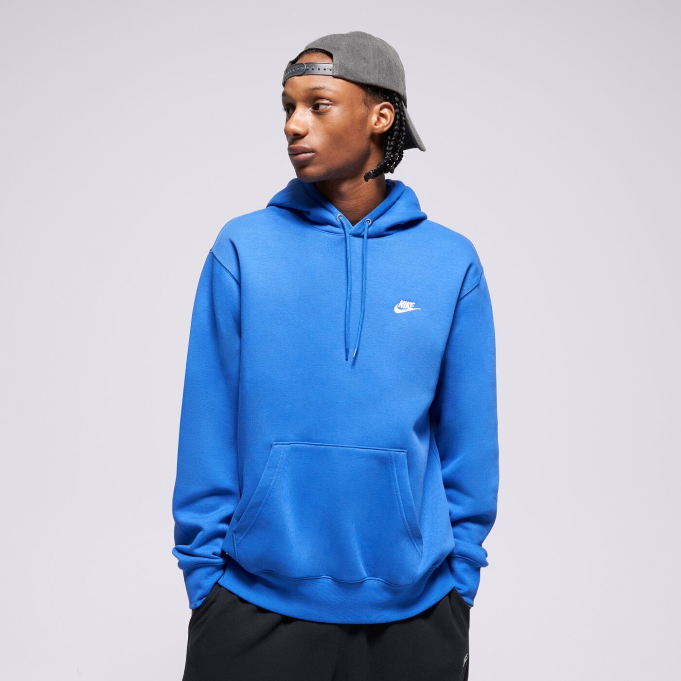 NIKE MIKINA S KAPUCŇOU M NK CLUB BB PO HOODIE FN3859-480 | farba Modrá ...