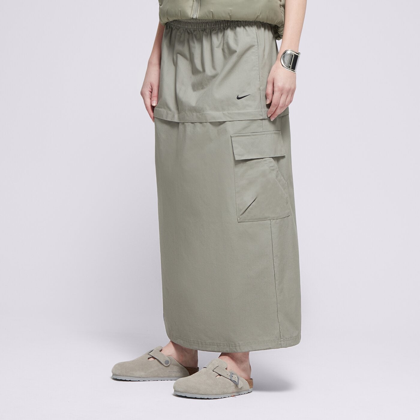 NIKE SUKŇA W NSW ESSTL WVN MR CGO MDI SKT FV7503-320 | farba khaki | Módne Sukne. Ženy Oblečenie ...