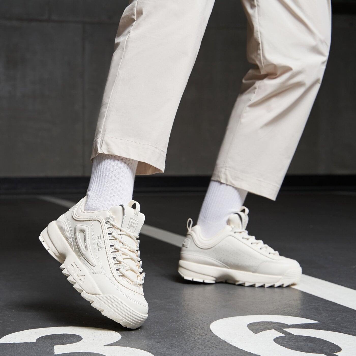 FILA DISRUPTOR II PREMIUM 5XM02263100 | farba kremowy | Módne Tenisky ...