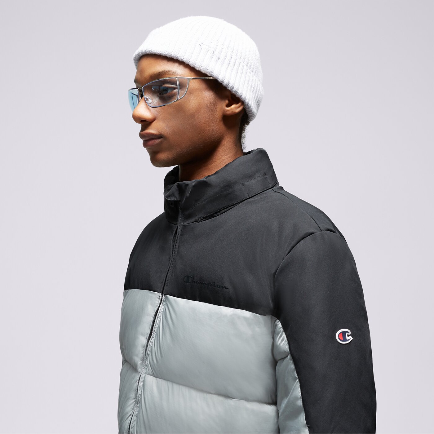 CHAMPION BUNDA PÁPEROVÁ JACKET 219191ES051 | farba SIVÁ | Módne Zimné ...