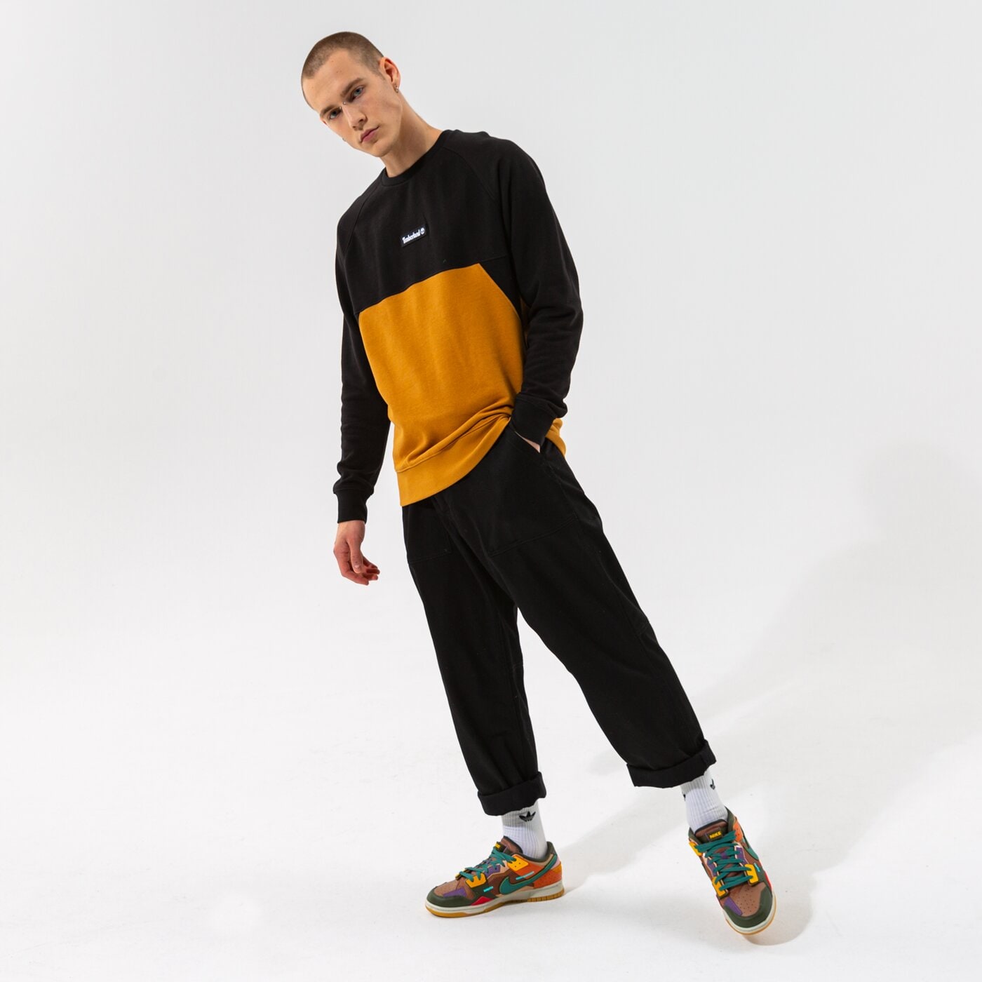 TIMBERLAND MIKINA YC CUT & SEW CREW TB0A22KFP561 | farba Horčicová ...