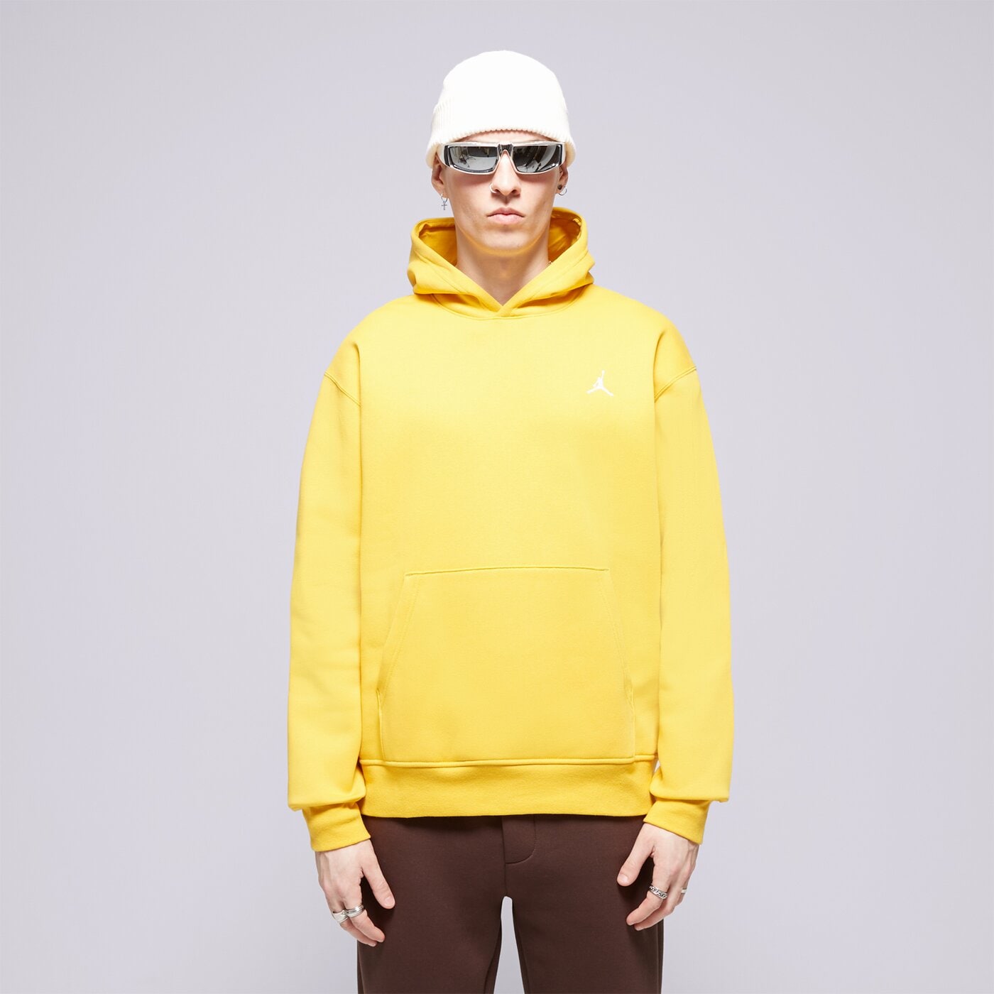 JORDAN MIKINA S KAPUCŇOU M J FLT MVP FLC PO 2 FJ7774-752 | farba ŽLTÁ | Módne Mikiny. Muži ...