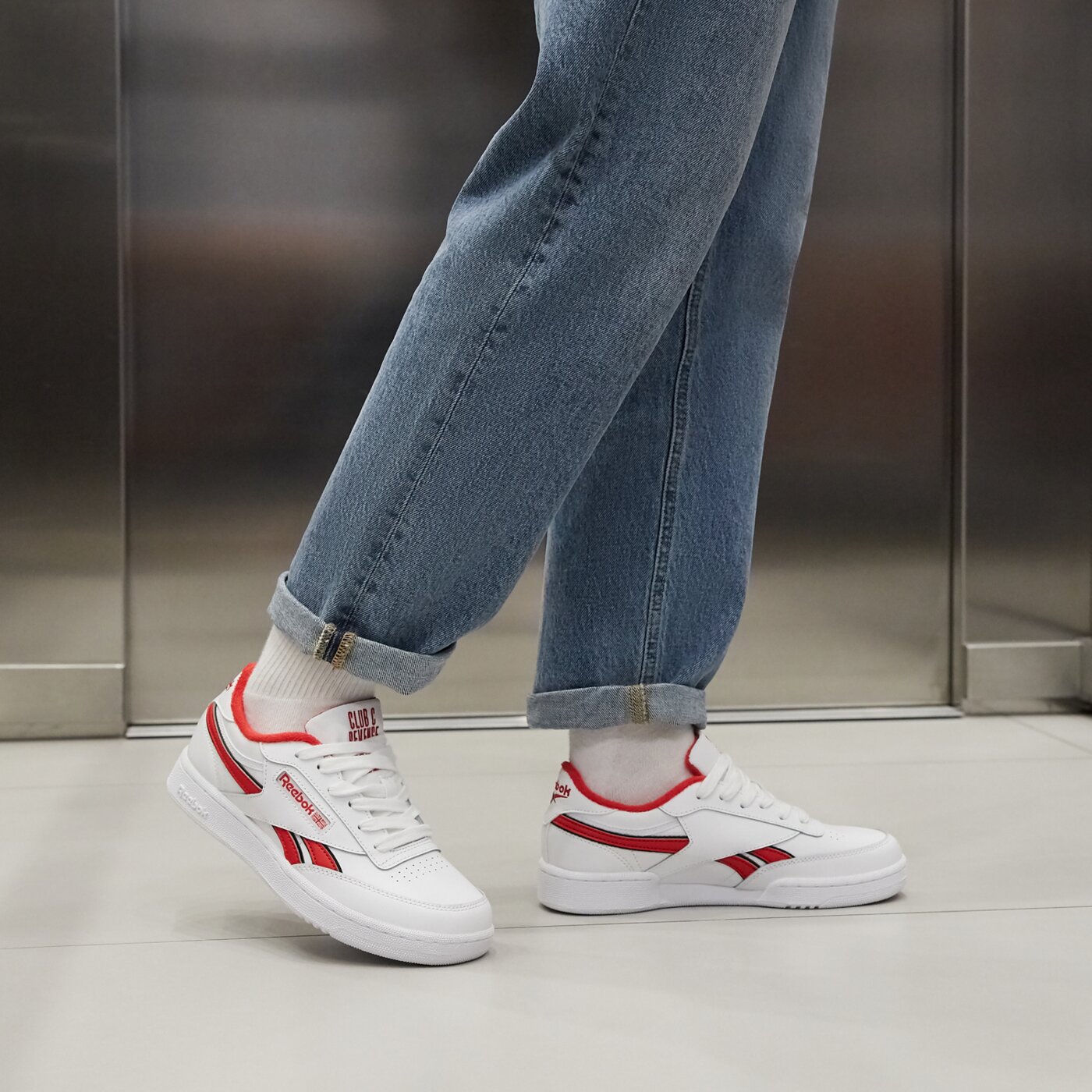 REEBOK CLUB C REVENGE 100069454 | farba ČERVENÁ | Módne Tenisky. Deti ...
