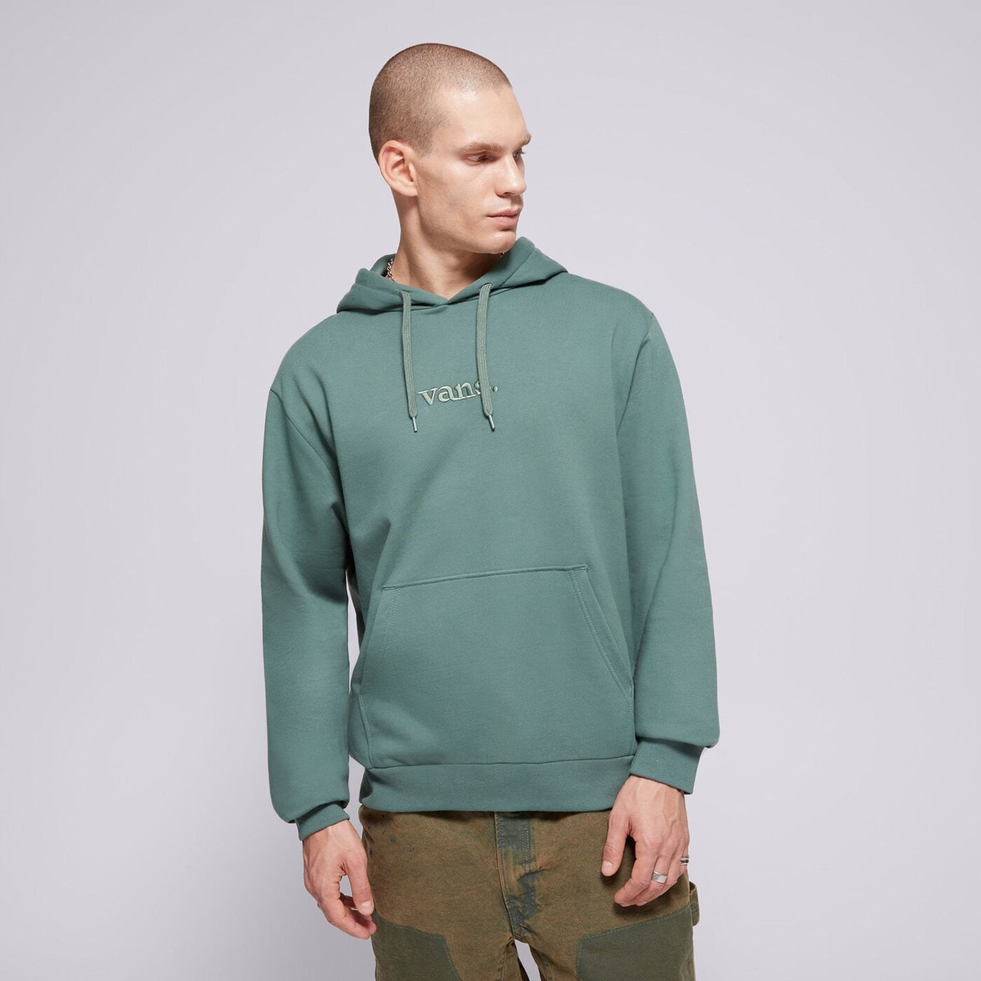 VANS MIKINA S KAPUCŇOU ESSENTIAL RELAXED PO VN000H8Z1CI1 | farba ZELENÁ ...