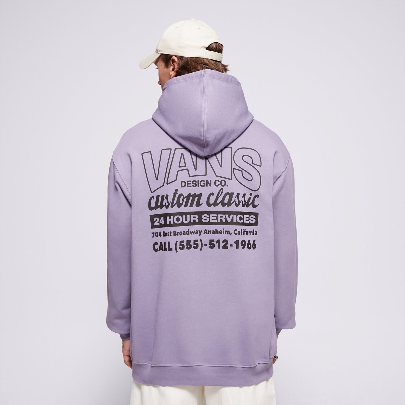 VANS MIKINA S KAPUCŇOU SHOP FRONT PULLOVER VN000NHR6PH | farba FIALOVÁ ...