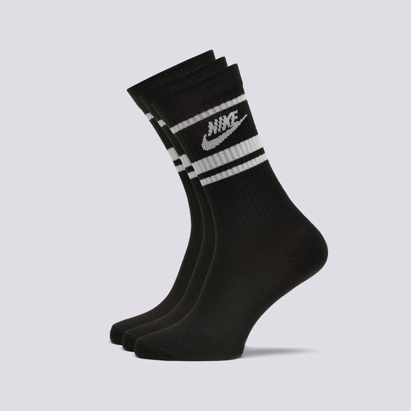 NIKE ESSENTIAL STRIPE SOCKS (3 PACKS) DX5089-010 | farba čierna | Módne ...