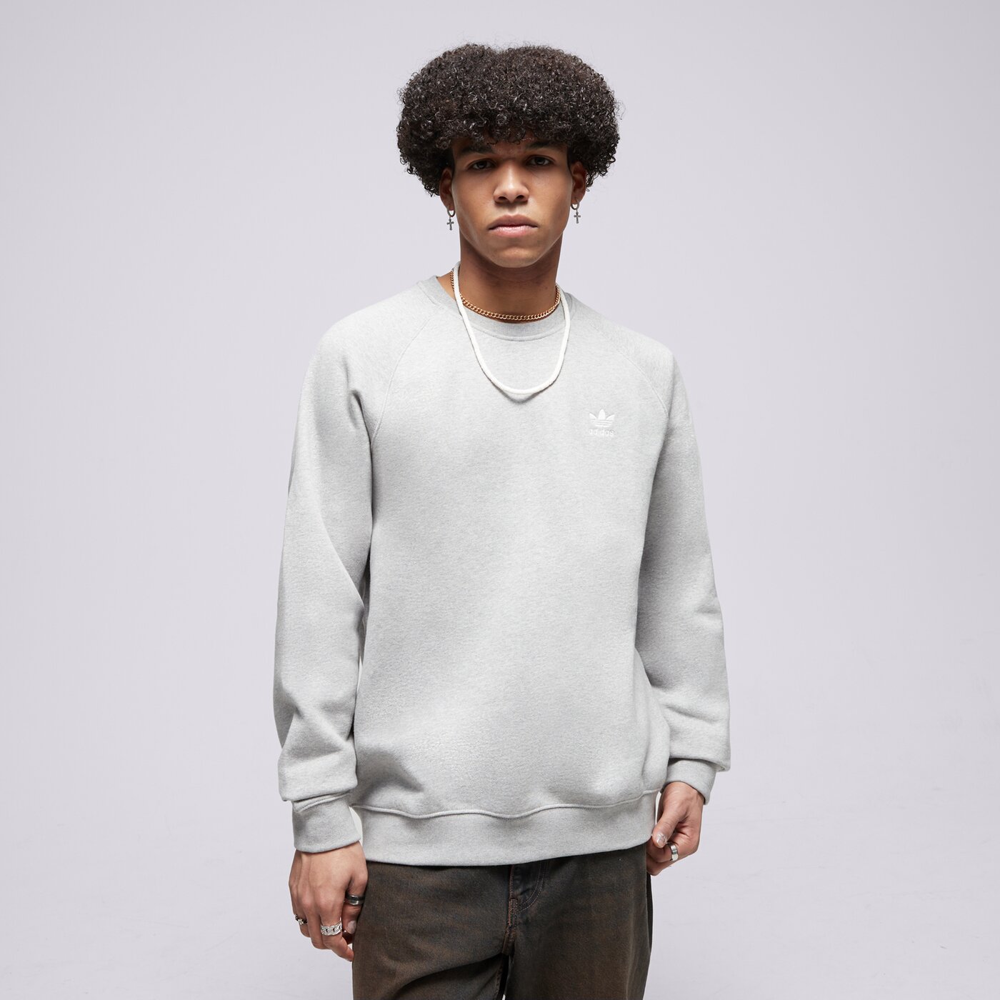 ADIDAS MIKINA ESSENTIAL CREW IM4537 | farba SIVÁ | Módne Mikiny. Muži ...