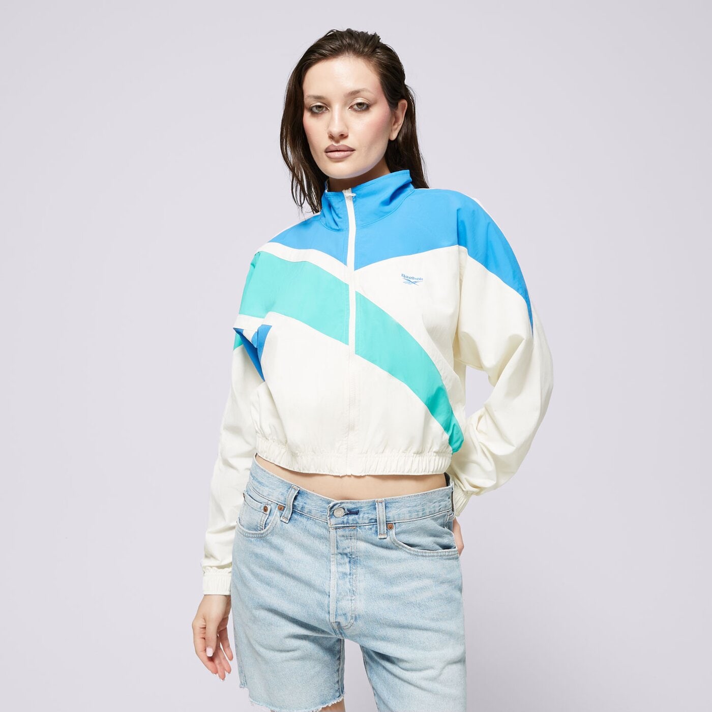 REEBOK BUNDA CL FR TRACK TOP 100206055 | farba BIELA | Módne Prechodné ...
