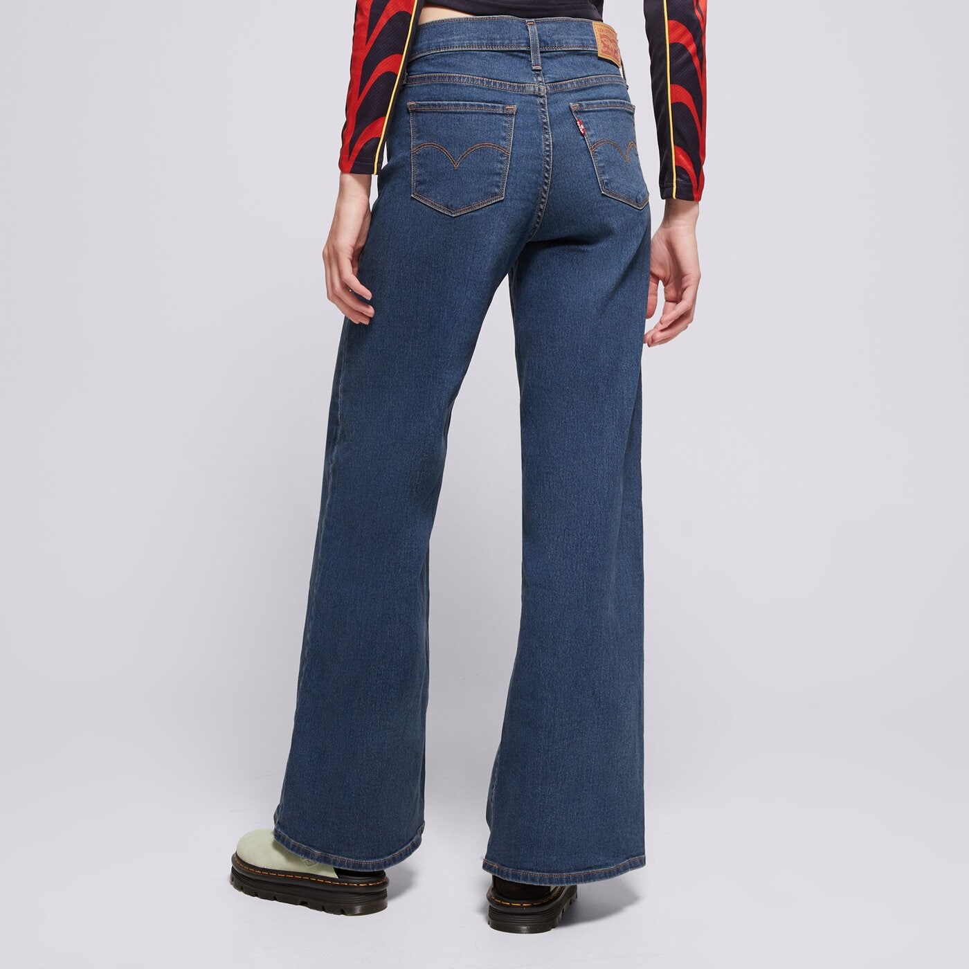 LEVI'S NOHAVICE 318 SHAPING WIDE LEG 001PZ-0001 | farba Modrá | Módne ...