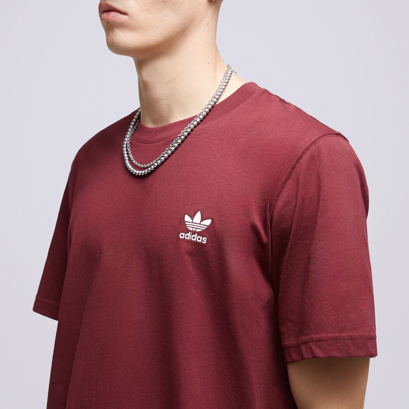 ADIDAS TRIČKO ESSENTIAL TEE II5794 | farba BORDOVÁ | Módne Tričká. Muži ...