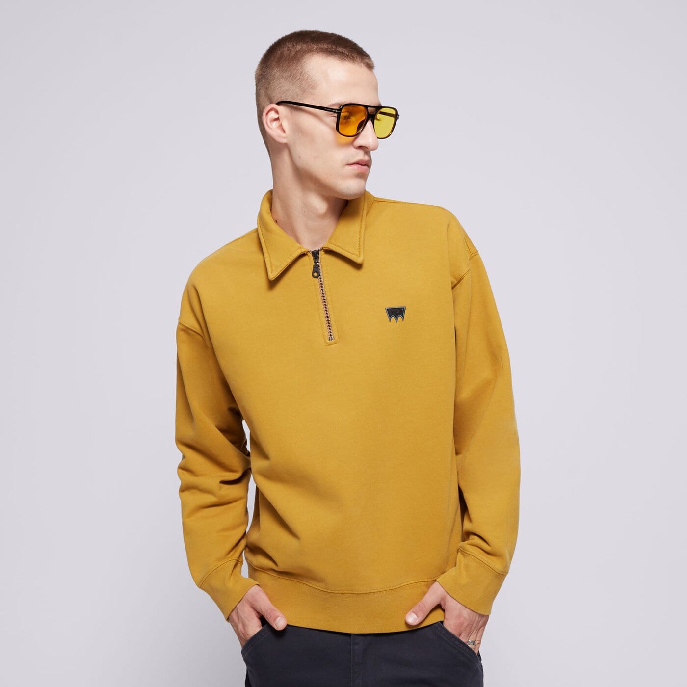 LEVI'S MIKINA SKATE NEW QUARTER ZIP NEUTRALS A1012-0010 | farba ...