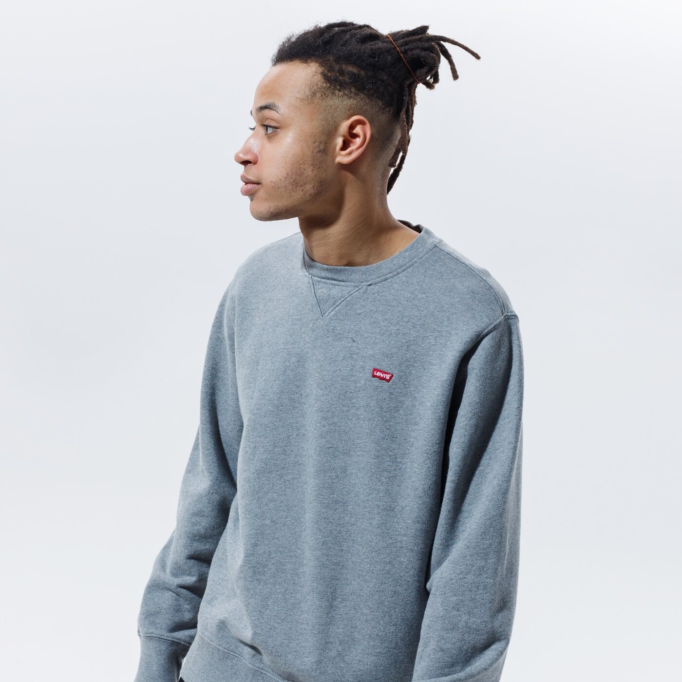 LEVI'S MIKINA NEW ORIGINAL CREW 359090002 | farba SIVÁ | Módne Mikiny ...