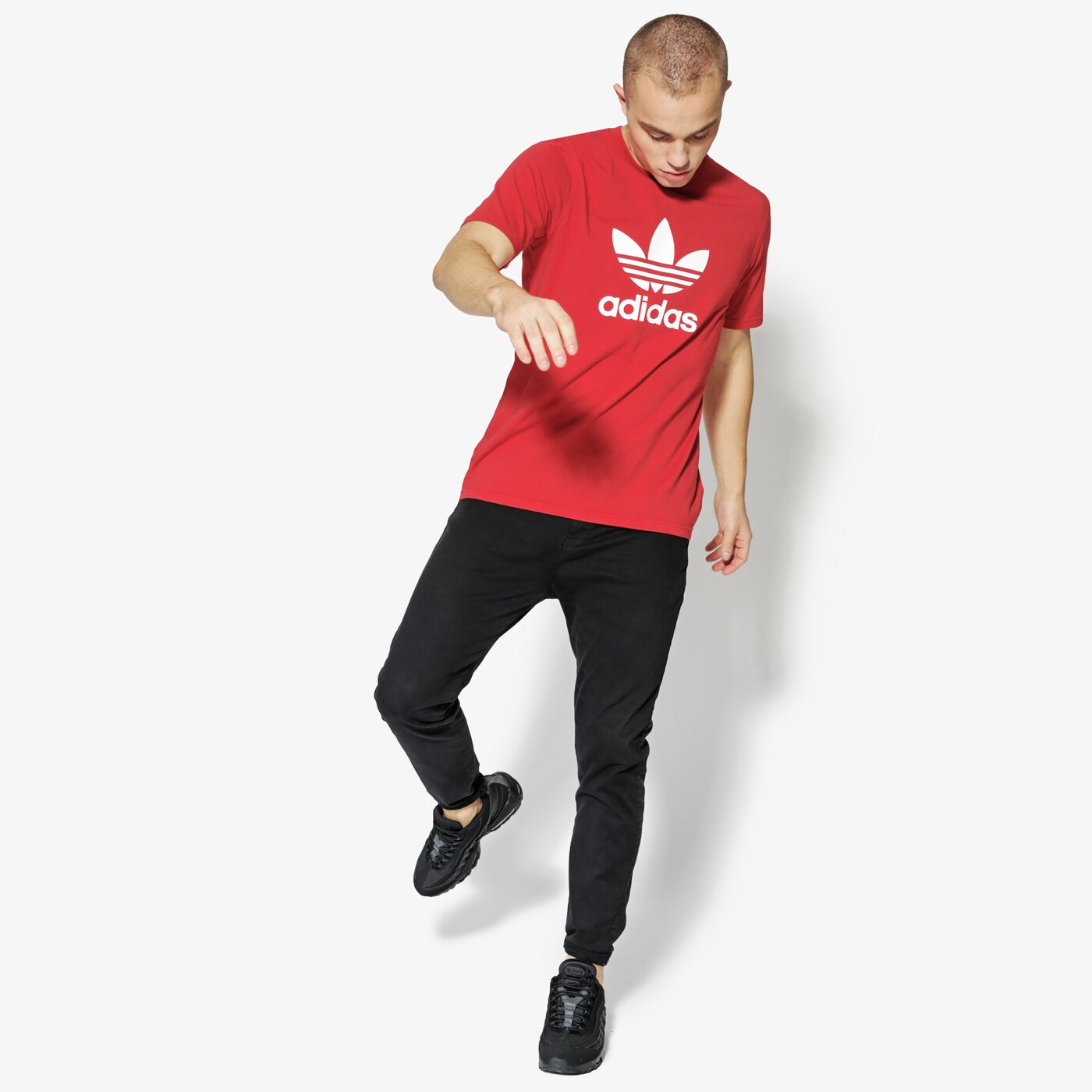 ADIDAS TRIČKO SS TREFOIL TRIČKO CX1895 | farba ČERVENÁ | Módne Tričká ...