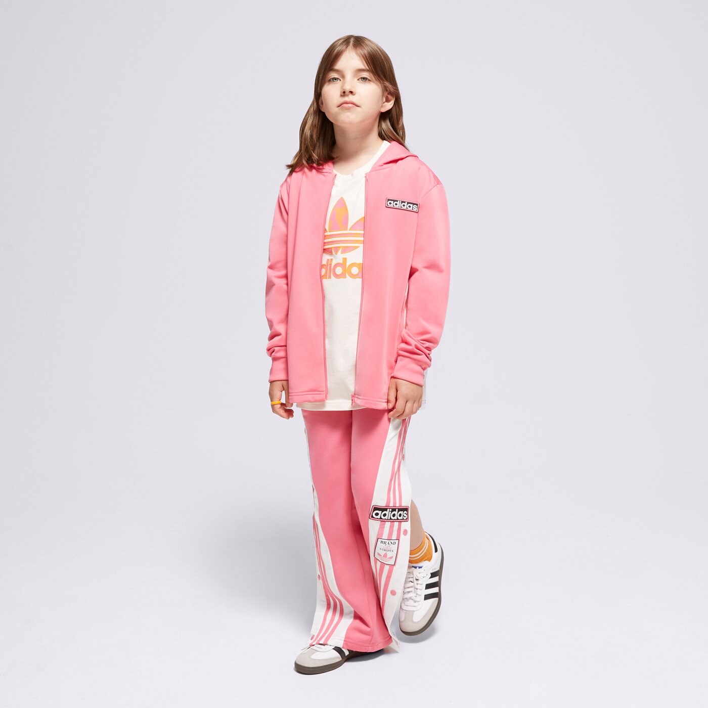 ADIDAS MIKINA S KAPUCŇOU FZ HOODIE GIRL IN2115 | farba RUŽOVÁ | Módne ...