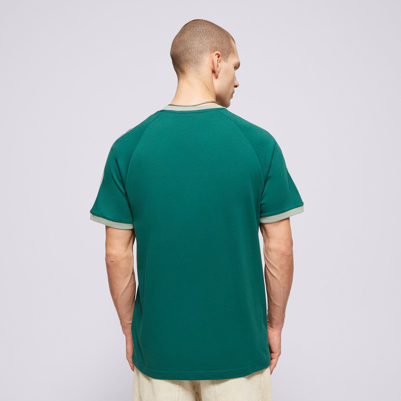 ADIDAS TRIČKO 3-STRIPES TEE JN7017 | farba ZELENÁ | Módne Tričká. Muži ...