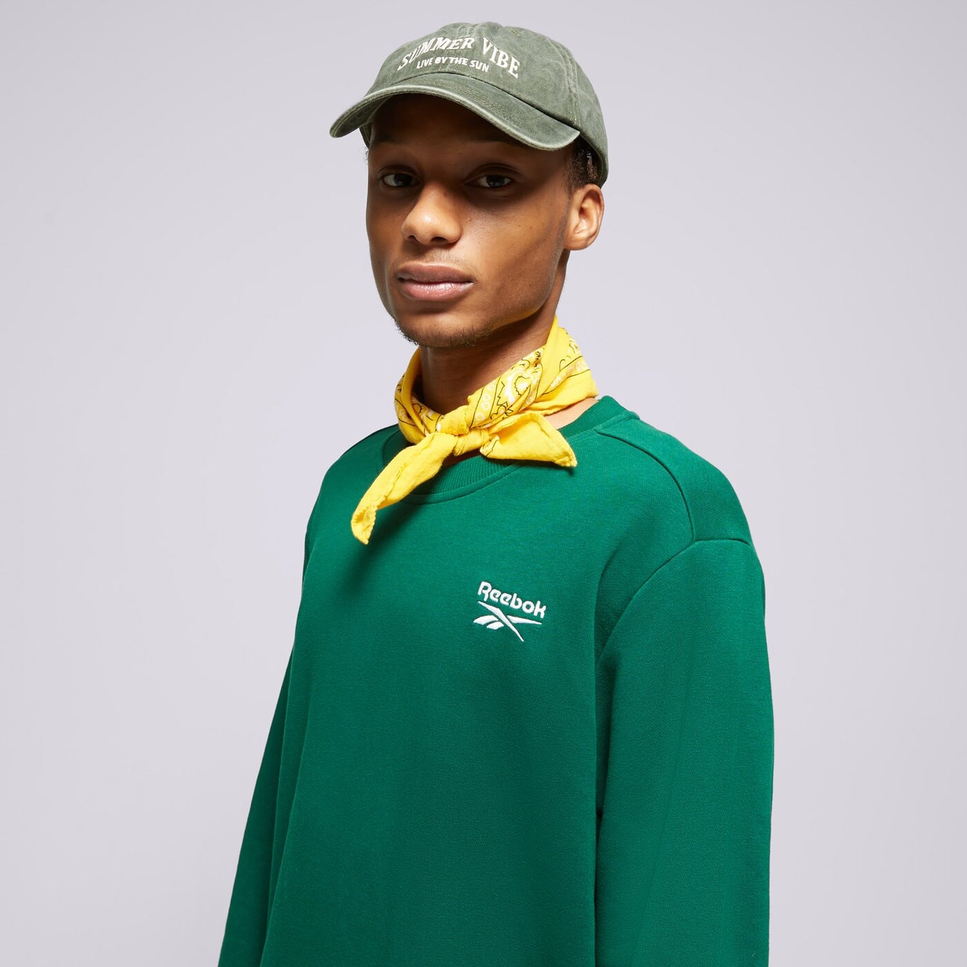 REEBOK MIKINA REEBOK IDENTITY SMALL LOGO 100200315 | farba ZELENÁ ...