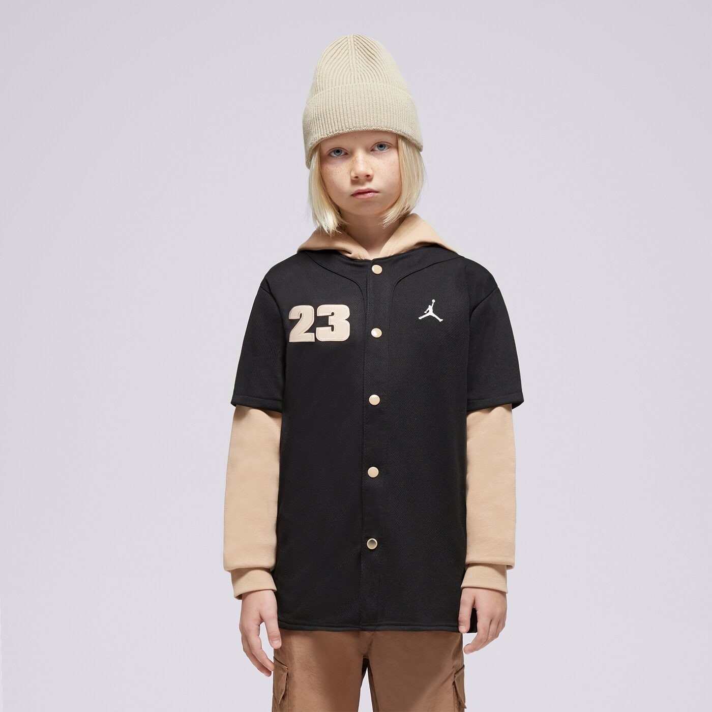 JORDAN MIKINA HOODED JUMPMAN BASEBALL P BOY 95D542-023 | farba čierna ...