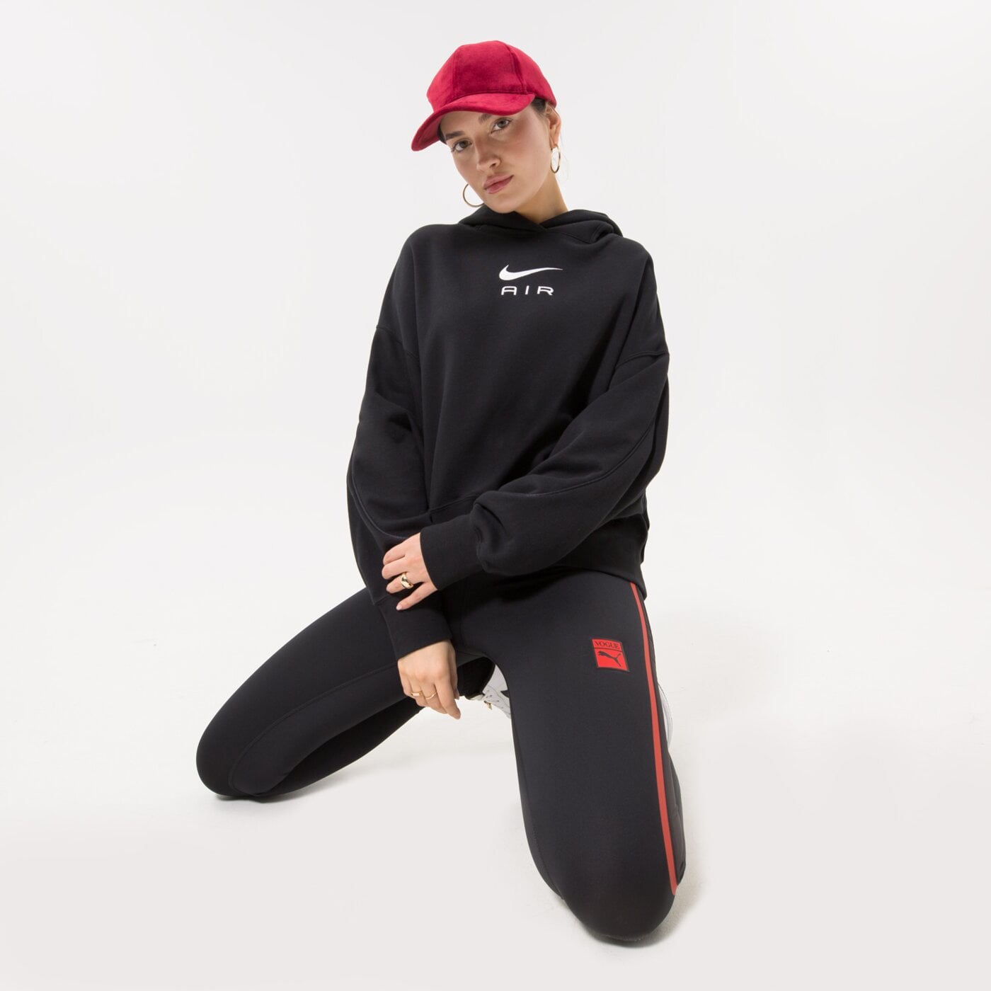 NIKE MIKINA S KAPUCŇOU W NSW AIR FLC DQ6915-010 | farba čierna | Módne ...