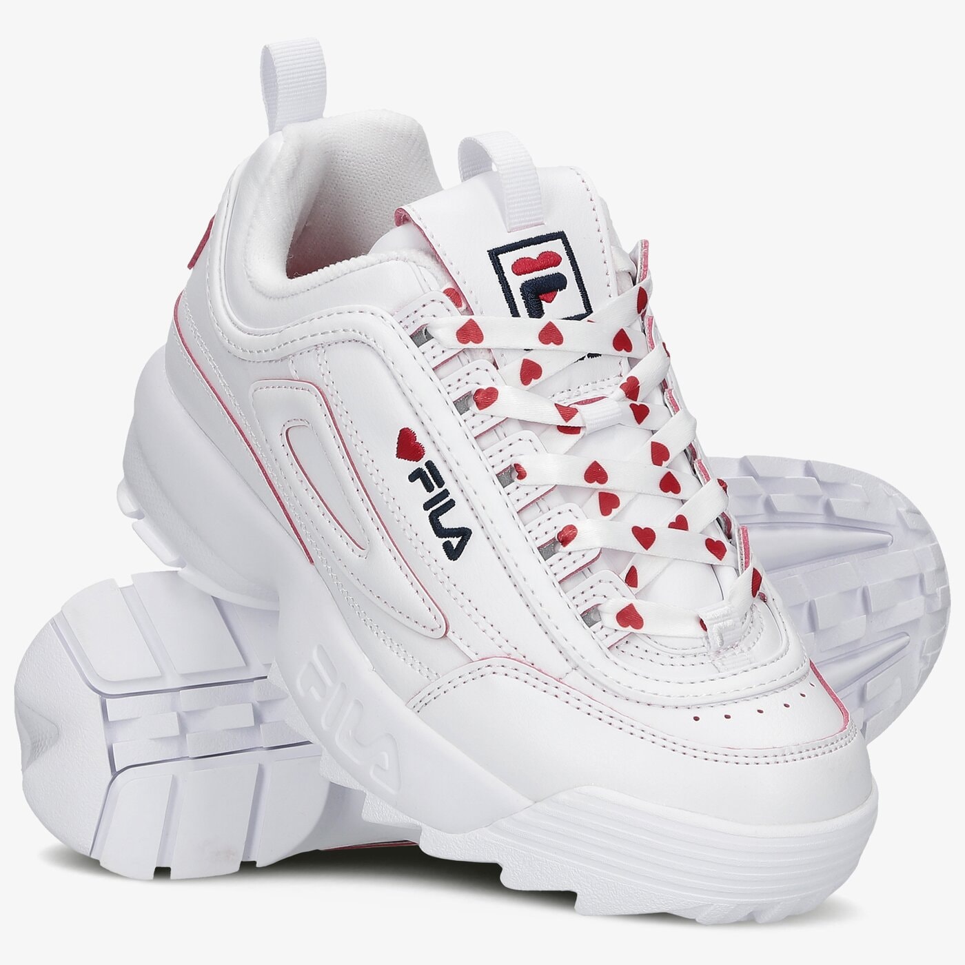 FILA DISRUPTOR V-DAY WMN 101124192K | farba BIELA | Módne Tenisky. Ženy ...