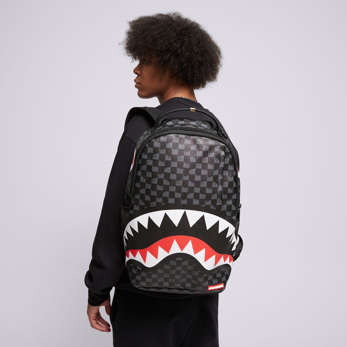 SPRAYGROUND RUKSAK DRIP CHECK SHARK 910B6020NSZ | farba čierna | Módne ...