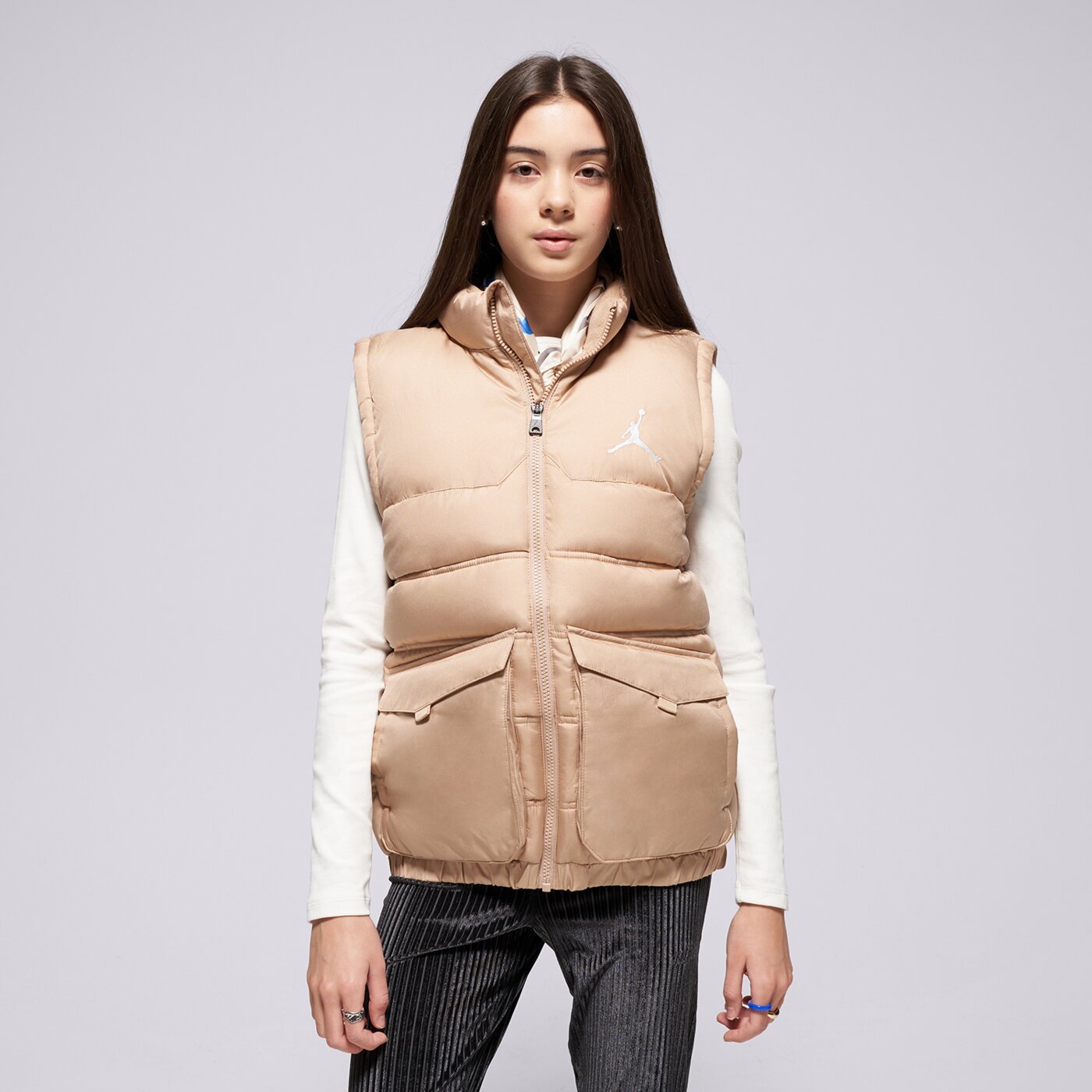JORDAN VESTA JDB PUFFER FILLED VEST GIRL 95D532-J7P | farba BÉŽOVÁ ...