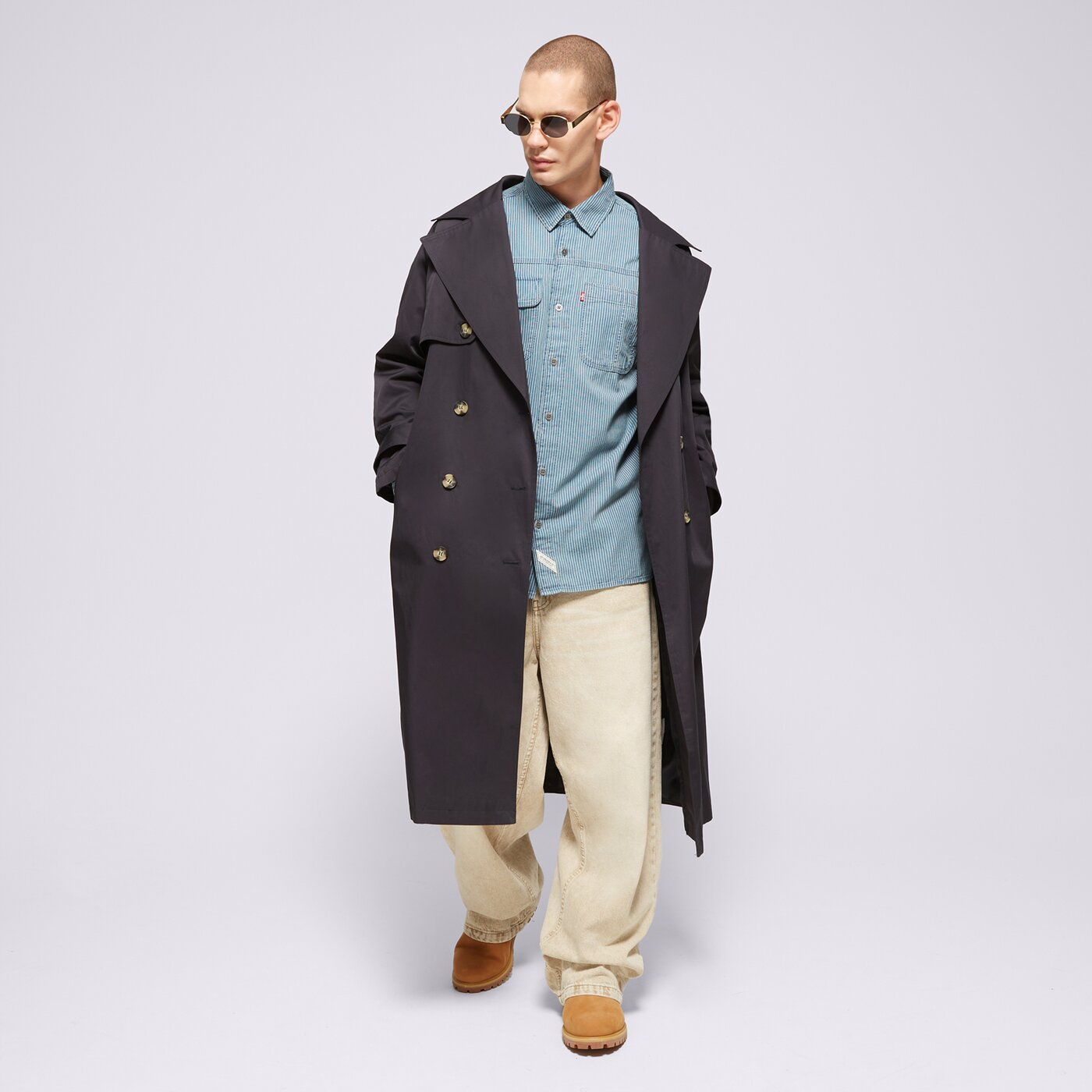 LEVI'S KOŠEĽA LS AUBURN WORKER MED INDIGO - FLAT FINISH A7224-0010 ...