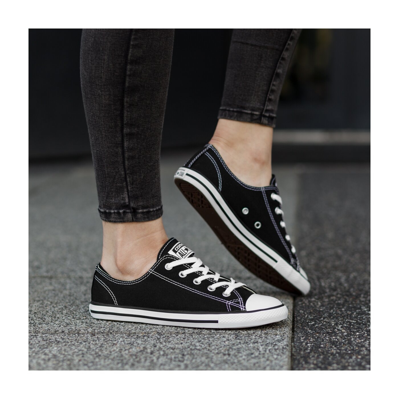 CONVERSE CHUCK TAYLOR ALL STAR DAINTY 530054C | farba ČIERNA | Módne ...