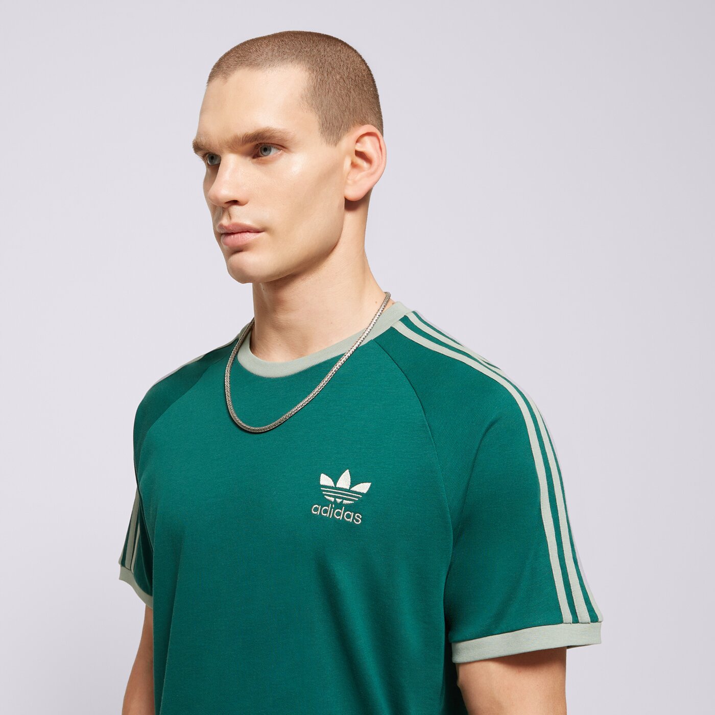 ADIDAS TRIČKO 3-STRIPES TEE JN7017 | farba ZELENÁ | Módne Tričká. Muži ...