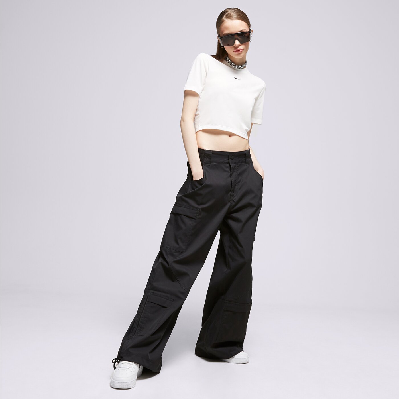 NIKE TRIČKO W NSW TEE ESSNTL SLIM CRP LBR FB2873-100 | farba BIELA ...